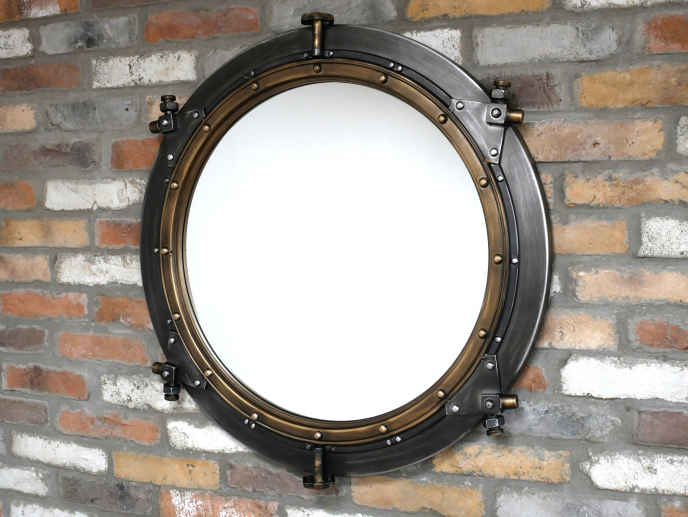 Porthole Mirror Two Tone – The Interiors Barn