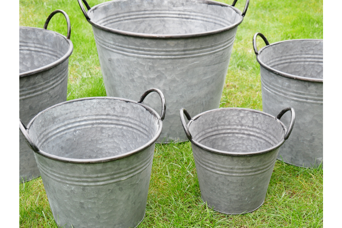 Metal Bucket Planters – The Interiors Barn