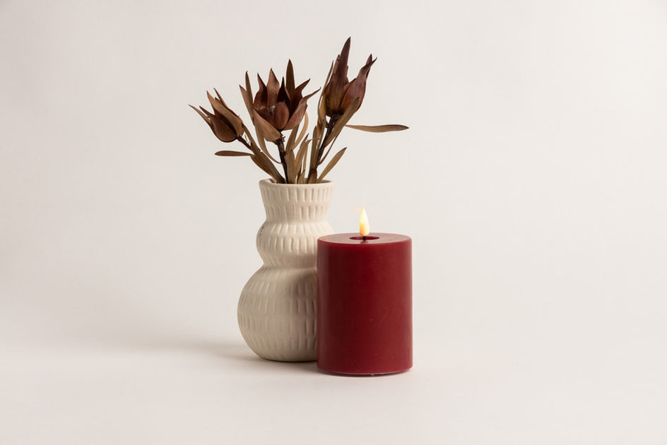 Pillar LED Candle Range - Red – The Interiors Barn