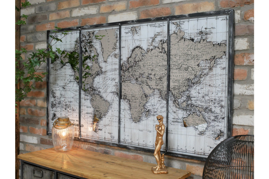 World Map Mirror – The Interiors Barn