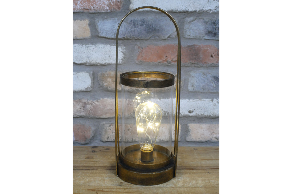 Industrial Lantern Light- Battery Powered – The Interiors Barn
