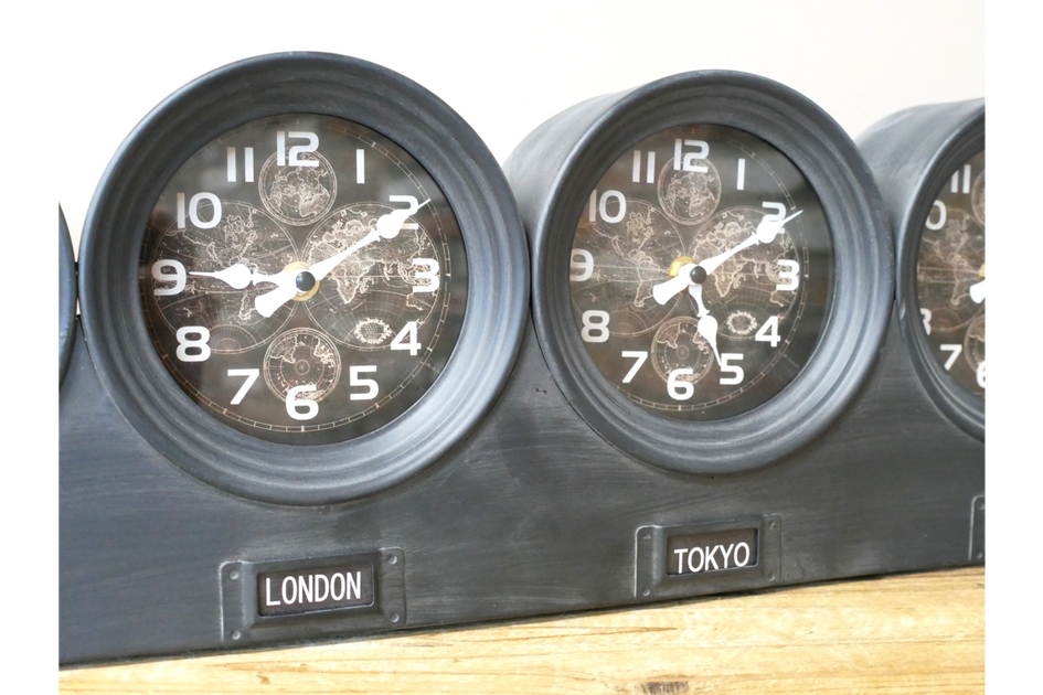 Time Zone Clocks – The Interiors Barn