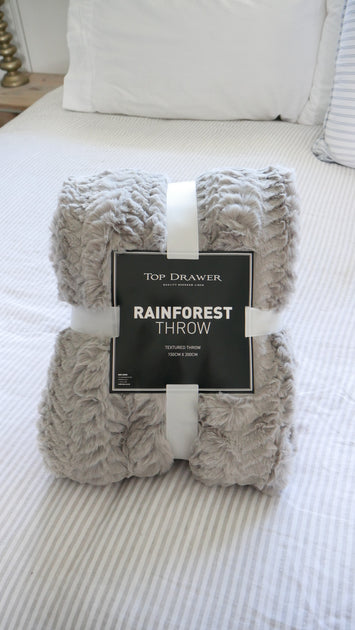 Rainforest Faux Rabbit Fur Throw – The Interiors Barn