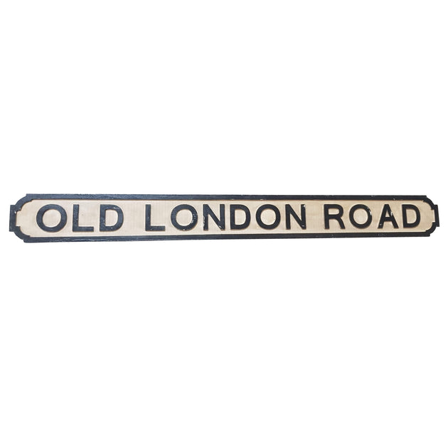 Old London Road Wooden Road Sign – The Interiors Barn
