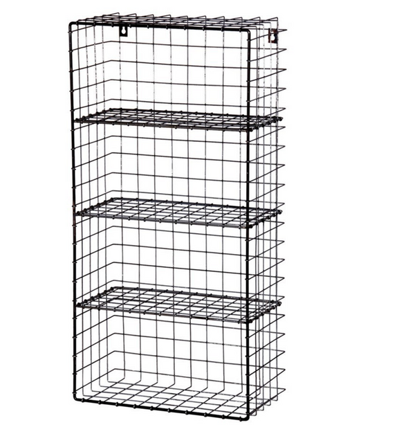 Metal Wire Industrial Wall Rack – The Interiors Barn