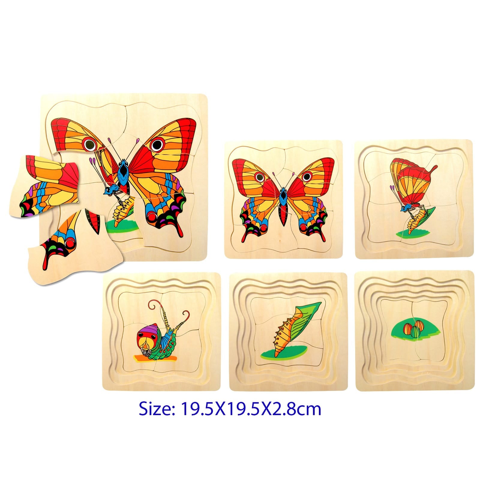 Wooden Layered Butterfly Puzzle – The Interiors Barn