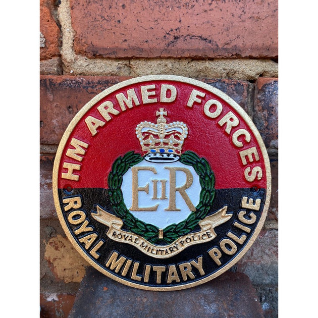 Cast Iron Wall sign - Royal Military Police – The Interiors Barn