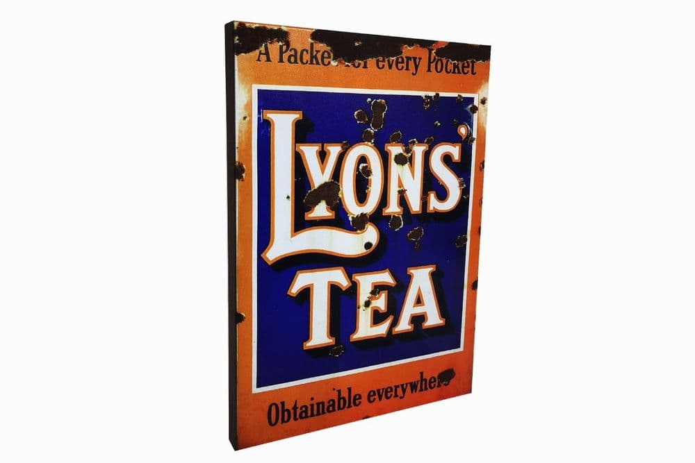 Lyons Tea Real Rusty Metal Sign – The Interiors Barn