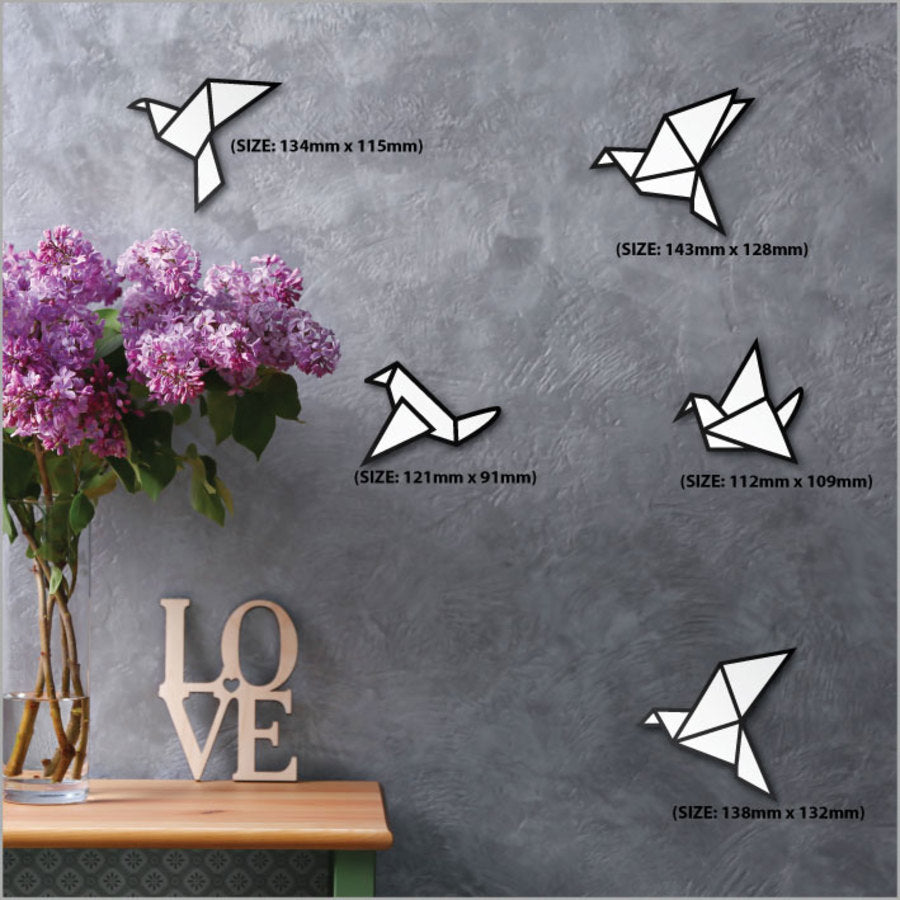 Printed ACM Birds Set: Origami Birds – The Interiors Barn