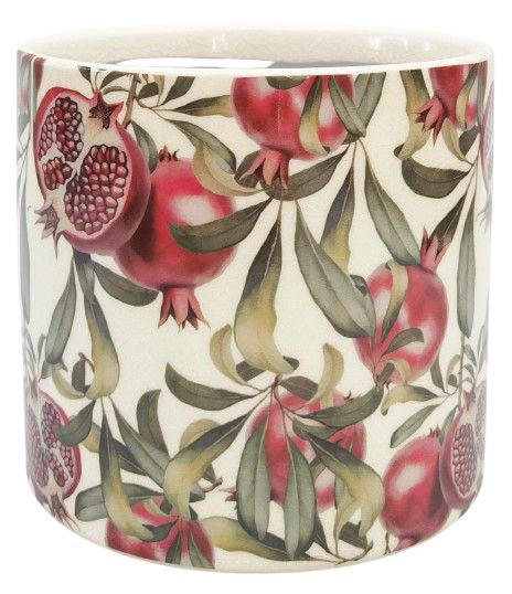 Pomegranate Planter Red & Green 14cm – The Interiors Barn