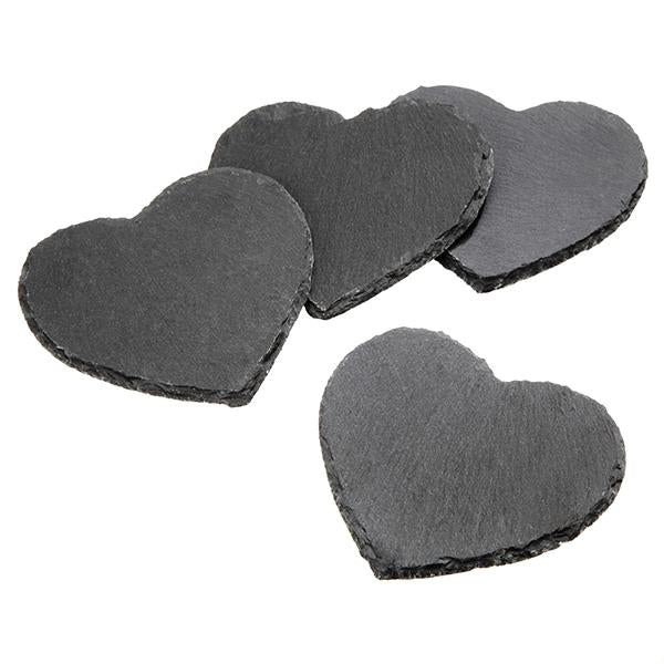 Set of 4 Slate Heart Coasters – The Interiors Barn