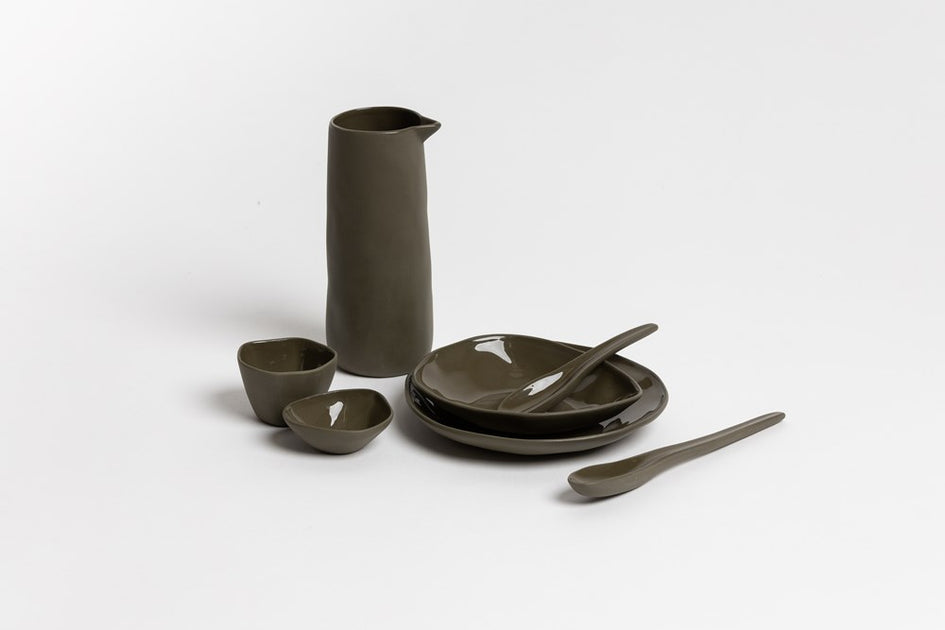 Haan Jug - Olive Green – The Interiors Barn