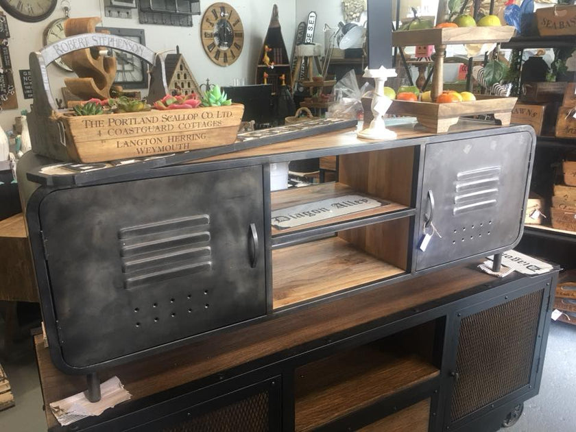 Metal Locker Style TV Unit – The Interiors Barn