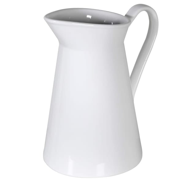 Tall White Ceramic Jug – The Interiors Barn