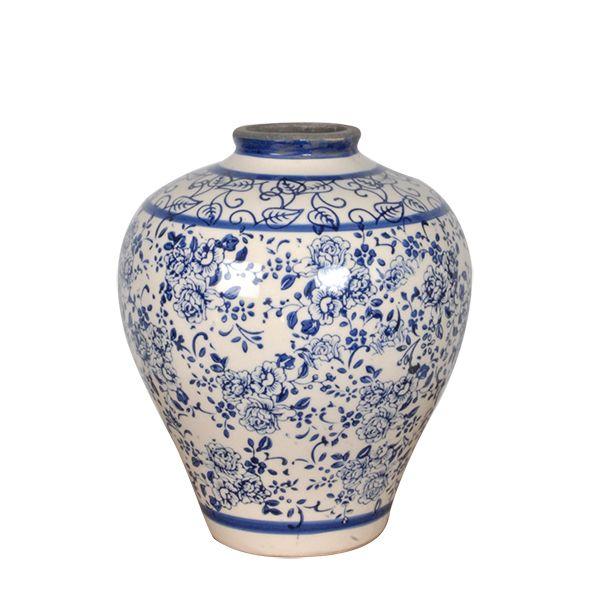 Multan Urn - Blue – The Interiors Barn