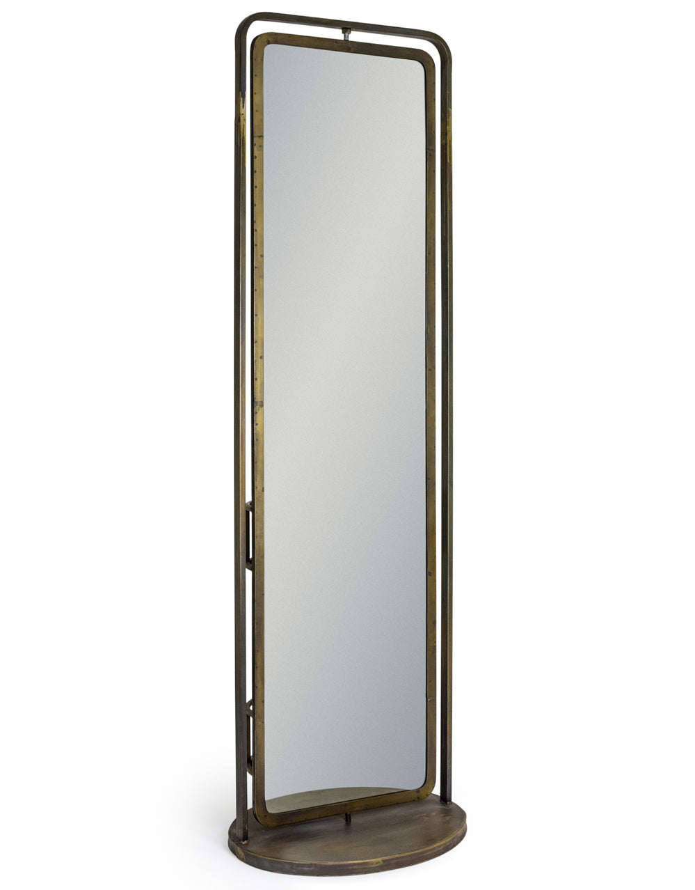 INDUSTRIAL REVOLVING FREESTANDING STORAGE MIRROR – The Interiors Barn
