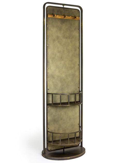 INDUSTRIAL REVOLVING FREESTANDING STORAGE MIRROR – The Interiors Barn