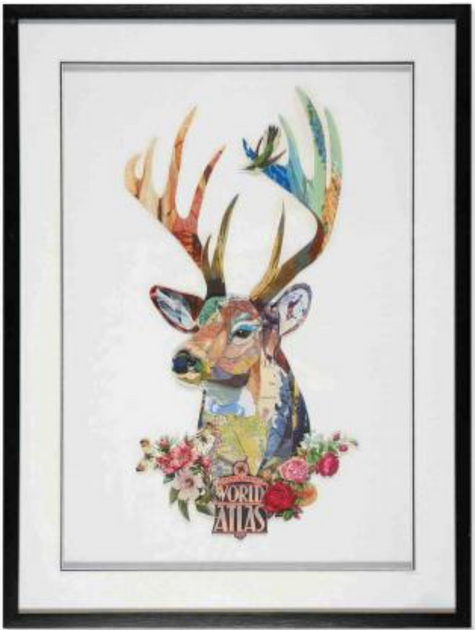 Reindeer Collage Art – The Interiors Barn