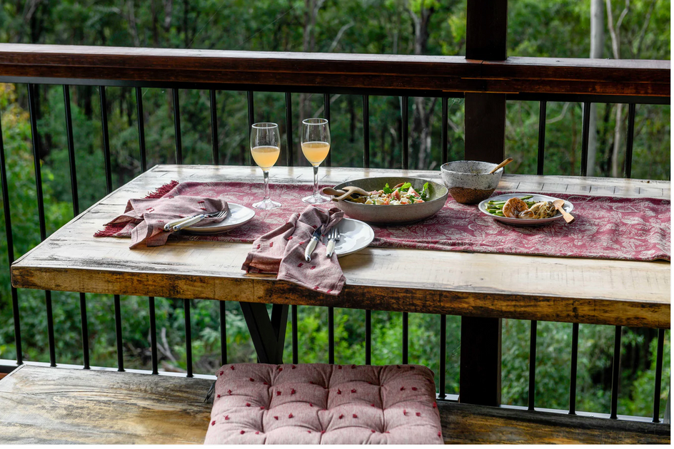 Fig Tree Table Runner Ruby – The Interiors Barn