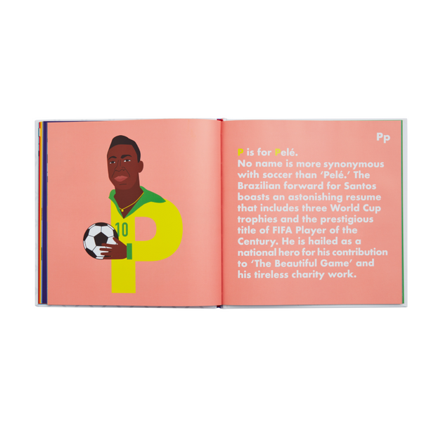 Mens Soccer Legends Alphabet - Book – The Interiors Barn