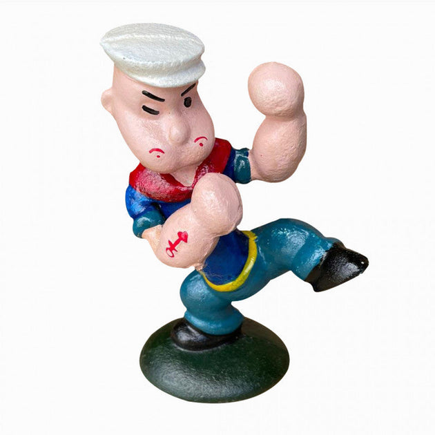 Cast Iron Kicking Leg Popeye Figure – The Interiors Barn