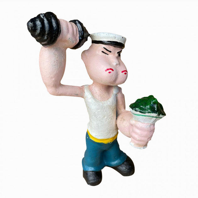 Cast Iron Dumbbell Popeye Figure – The Interiors Barn